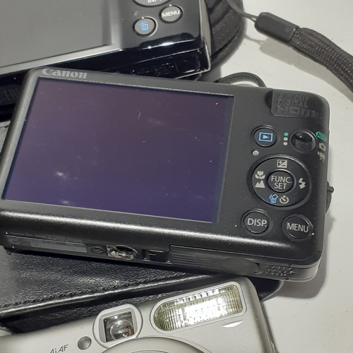 Quantity of digital cameras including Lumix, Canon and more