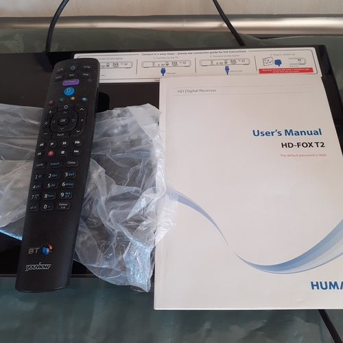 Humax Freeview recorder with remote, tested and working model number ...