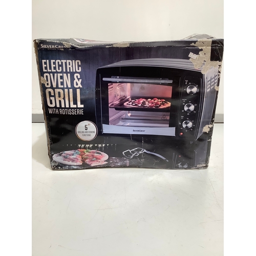 Silvercrest electric oven and grill with rotisserie five grilling and ...