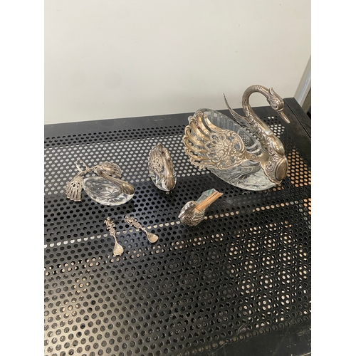 Decorative metal & glass table accessories