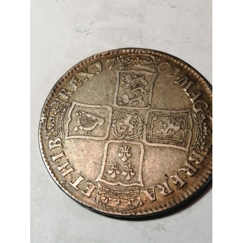 1701 William lll halfcrown in very fine condition or better (rare in ...