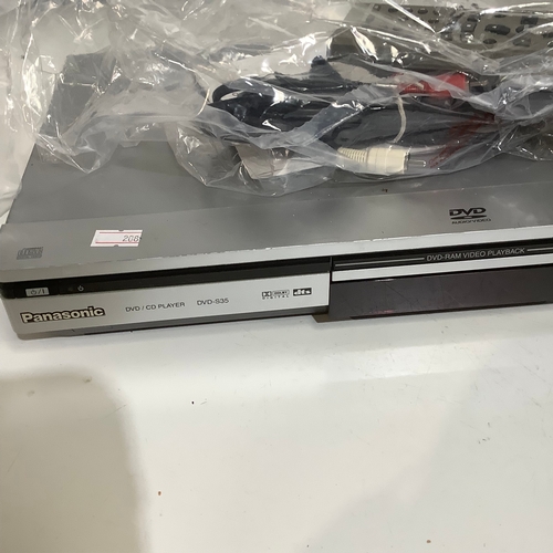 Panasonic DVD/CD player DVD -S35 power tested with remote