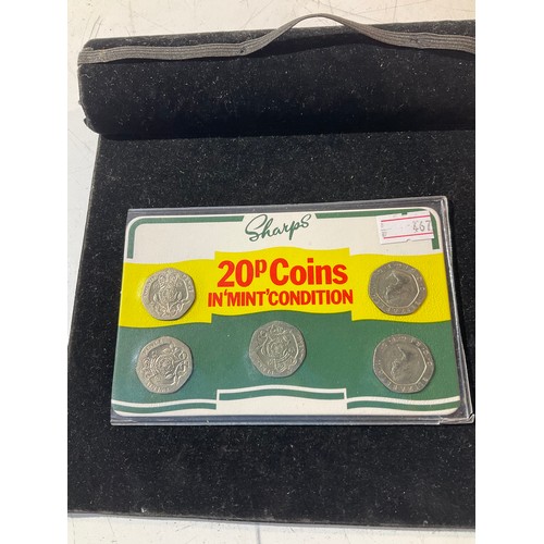 Sharps 20p coins in mint condition collection set