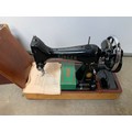 Vintage singer sewing machine in case