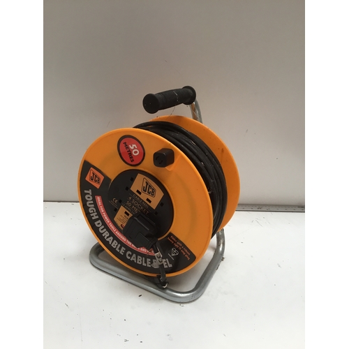 50 metres JCB 4 socket cable reel