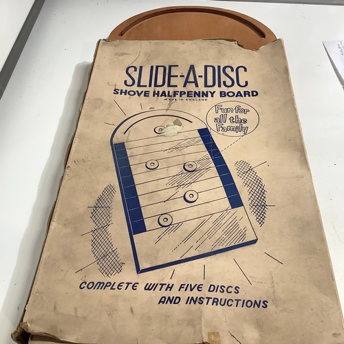 Slide-A-Disc shove halfpenny board game - fun for all the family