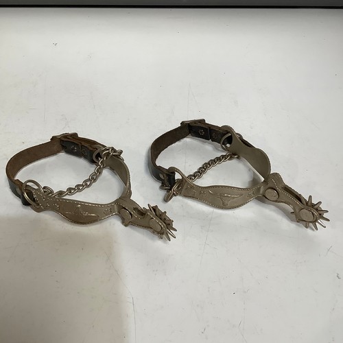 Pair of cowboy boot spurs
