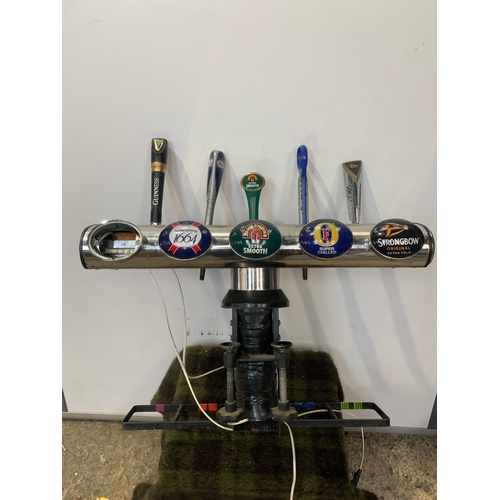 5 way beer pump inc Guinness, Kronenbourg, John Smiths, Fosters & Strongbow