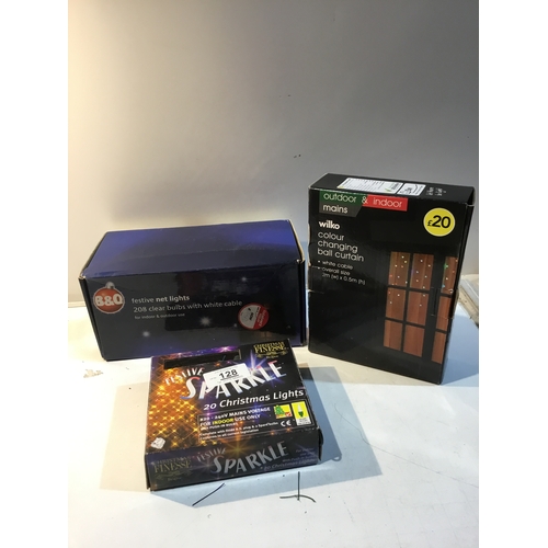 3 boxed sets of string lights