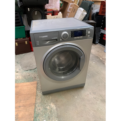 Hotpoint Ultima 9kg grey washing machine in working order