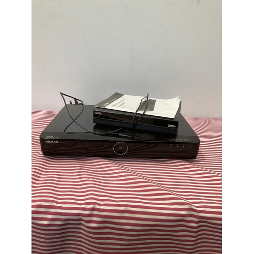 Logik freeview + TV recorder and Humax freeview+HD box