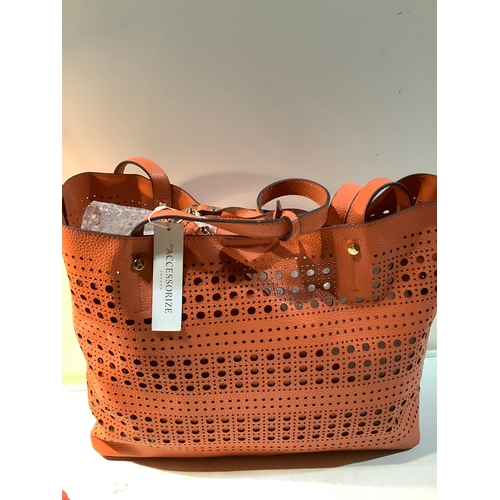 New with tags Accessories of London burnt orange handbag