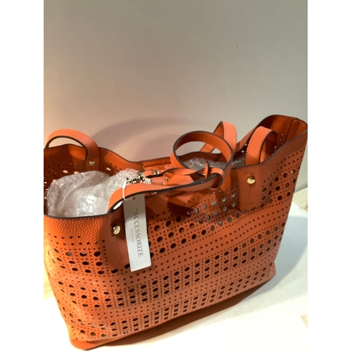 New with tags Accessories of London burnt orange handbag