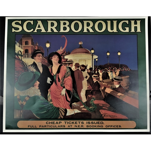 Large colour print of reproduction posted for train tickets to ...