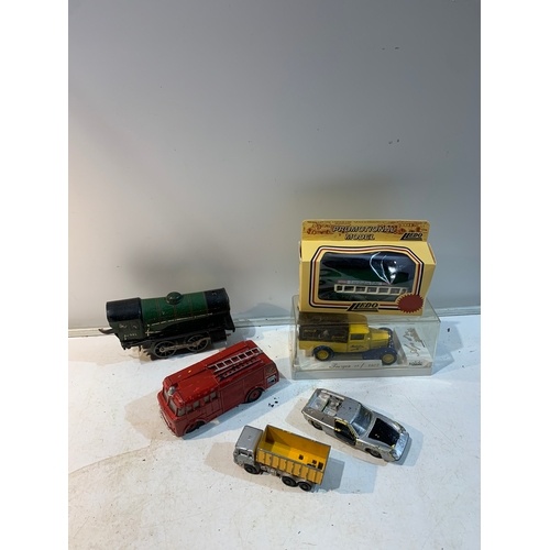 Die cast vehicles inc Michelin Solido and mechanical 60985 train