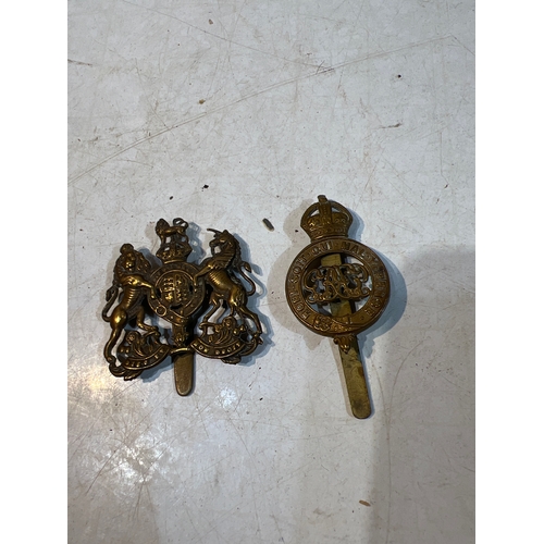 General service and Grenadier guards cap badges