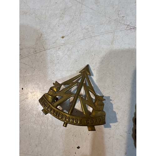 Reconnaissance Corps & Royal Engineers badges