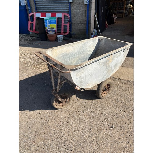 Galvanised Animal Feed Barrow