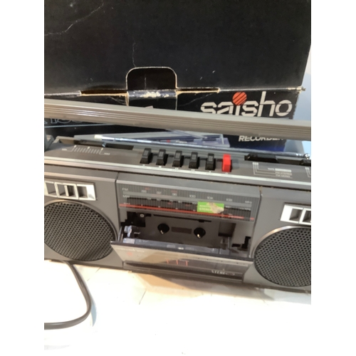 Saisho STR135 stereo radio/cassette recorder untested