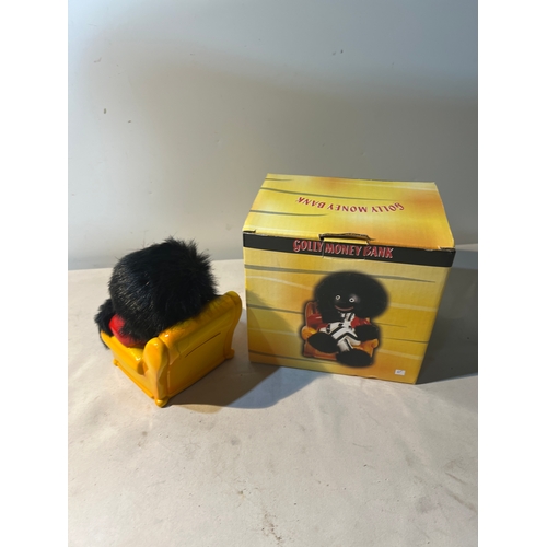 As new golly money bank with box