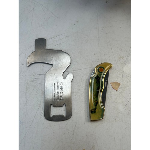 Official Guinness merchandise bottle open and enamelled penknife ...