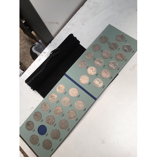 COINS: 10p and florin collection 1947 to 1980