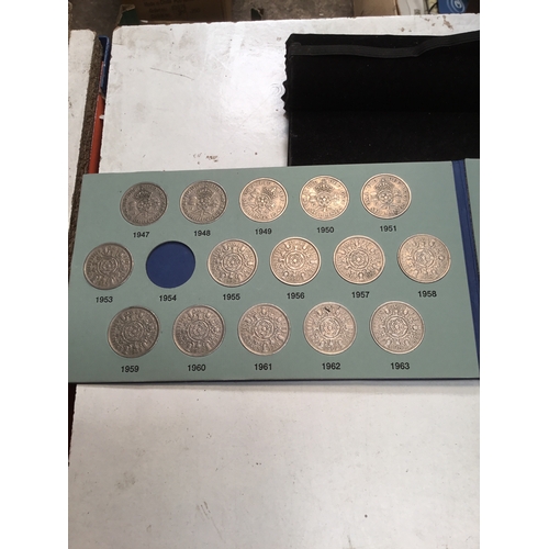 COINS: 10p and florin collection 1947 to 1980