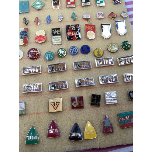 Collection of vintage pin badges