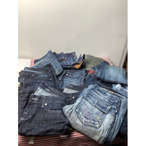 Various brands of jeans inc rock & republic, vero mods - sizes 25/34 w