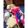 Quantity of cuddly toys inc gromit backpack