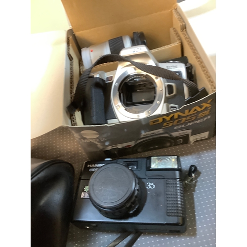 Collection of vintage cameras includes Dixon disc 4500 ,practical super ...