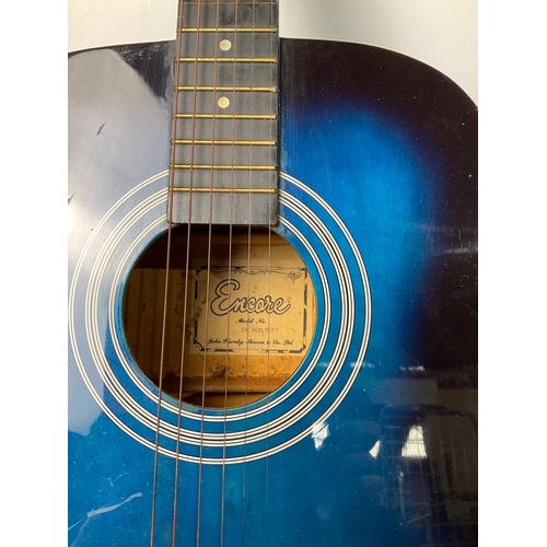 Blue Encore guitar