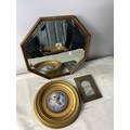 Hexagonal mirror, small brass oriental mirror and Vatican museum ...