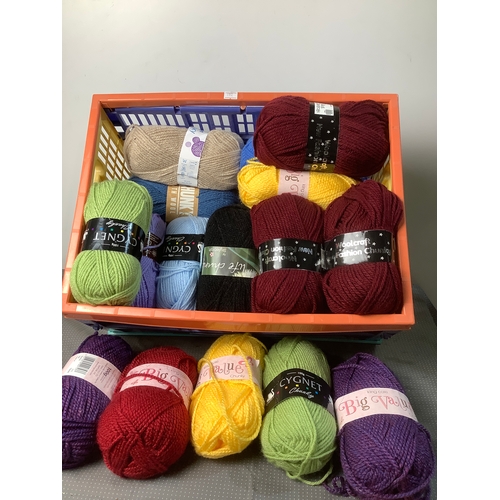 Collection of various coloured wools