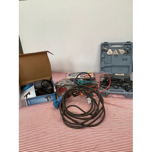 Mixed lot of various power tools including Hammer drill, screwdrivers ...