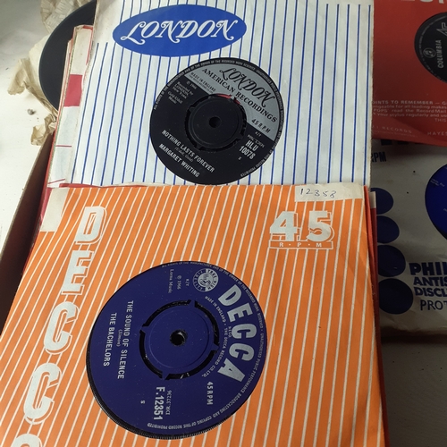 Quantity of 45rpm, vinyl. All leading labels, Colombia, Decca, EMI and ...