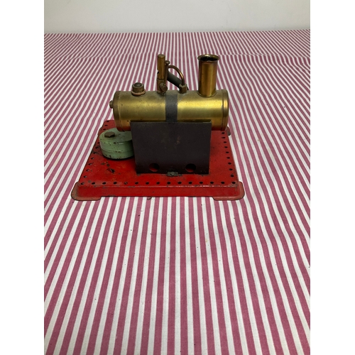 Steam Mamod engine with driving piston and wheel on the side plus fuel ...
