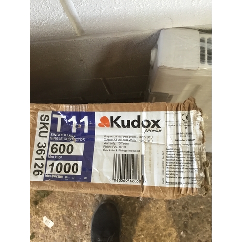 Kudox T11 single panel radiator 100 x 60cm