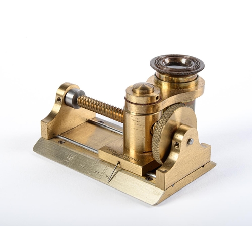 Linen prover. A brass thread-counter, John Casartelli Ltd Manchester 4 ...