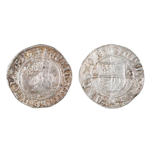 English Hammered Silver, Henry VIII, Half Groat, Canterbury, Archb ...
