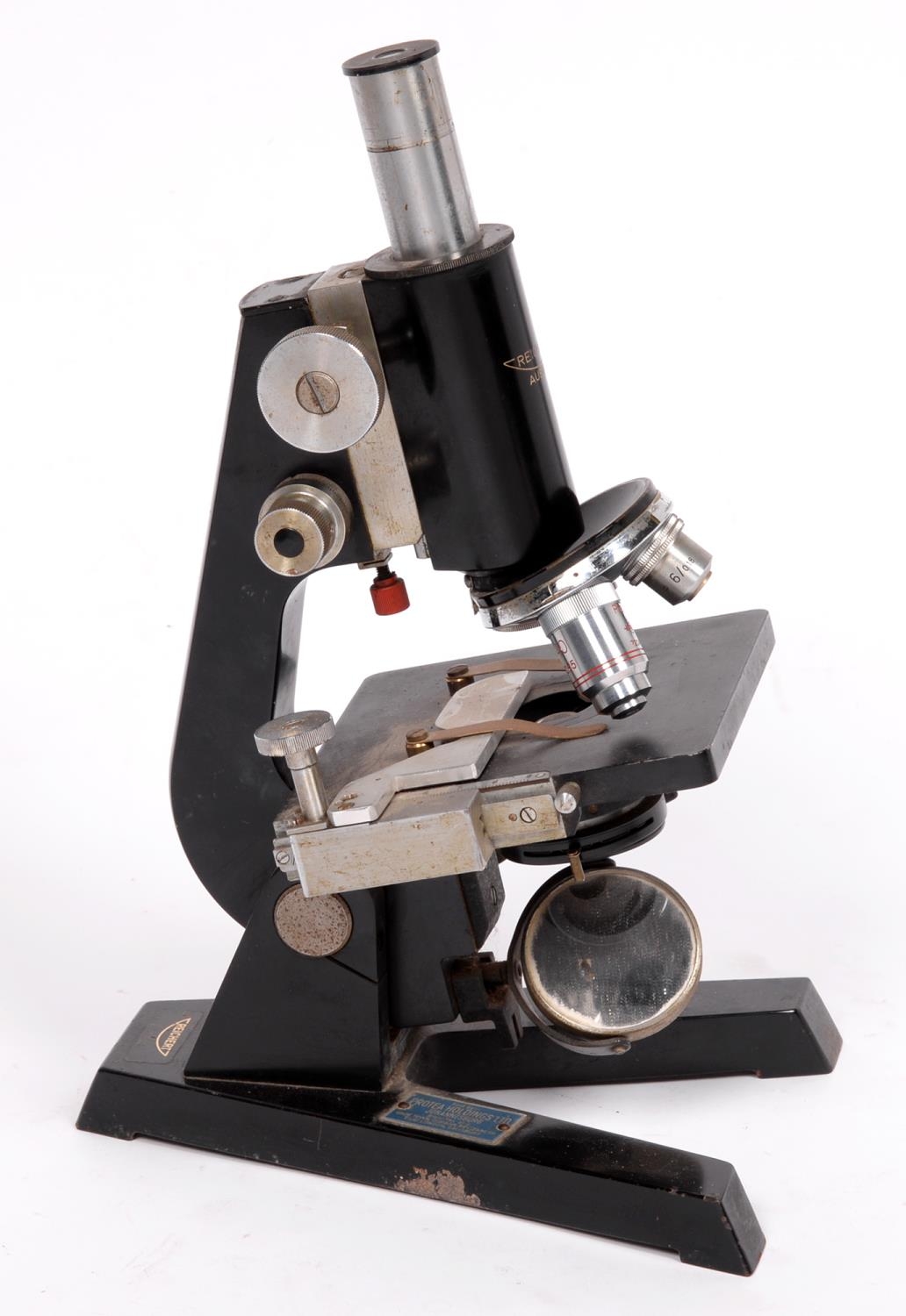 A compound microscope Carl Reichert Austria No. 277711, circa 1960 ...