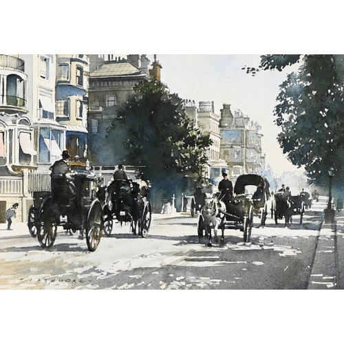 Peter Ashmore (b. 1923) - Park Lane, London, signed, titled to verso ...