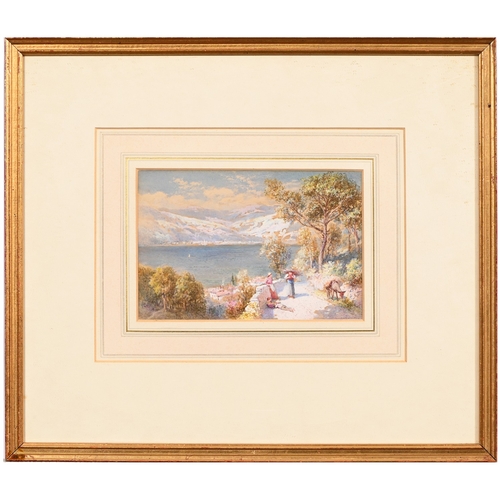 Charles Edmund Rowbotham (1856-1921) - Lago di Orta, Italy; Beaulieu ...