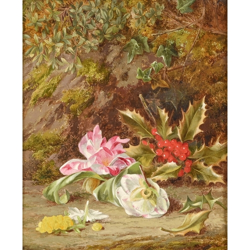 Thomas Collins (1835-1893) - Still Life with Flowers and a Bird's Nest ...