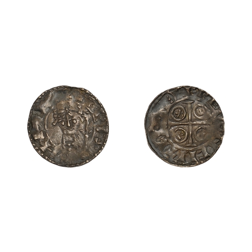 Silver coin. William I Penny 1066-1087, pax, small cross, rev legends ...
