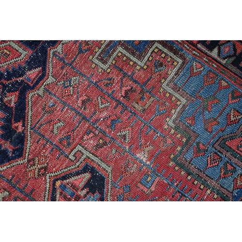 A Middle Eastern rug, mid 20th c, 214 x 132cm, another contemporary ...