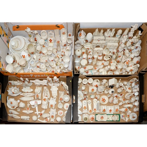 An extensive collection of crested china ware, early 20th c and later ...