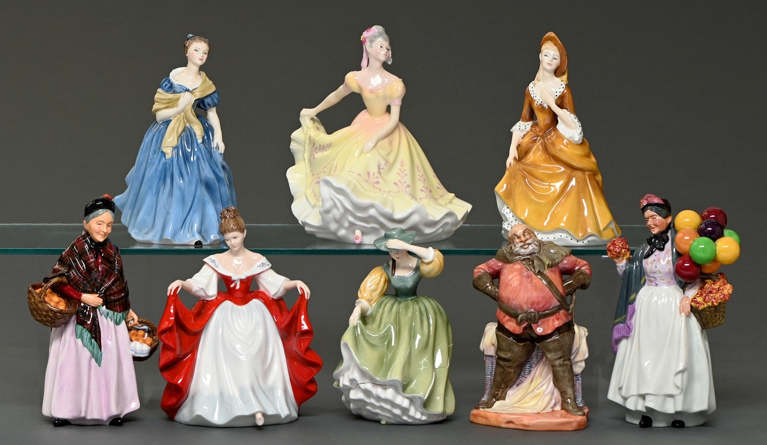 Fifteen Royal Doulton, Nao and Zaphir figures and models and two Nao ...