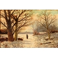 Attributed to John Edwards (fl. late 19th century) - A Winter's Day ...