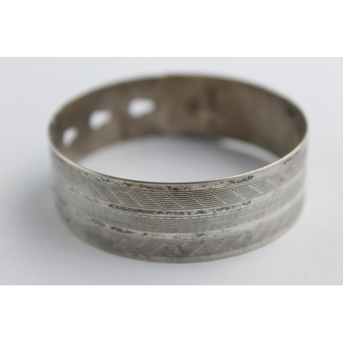 Antique Sterling Silver Charles Horner Buckle Bangle With Chester ...